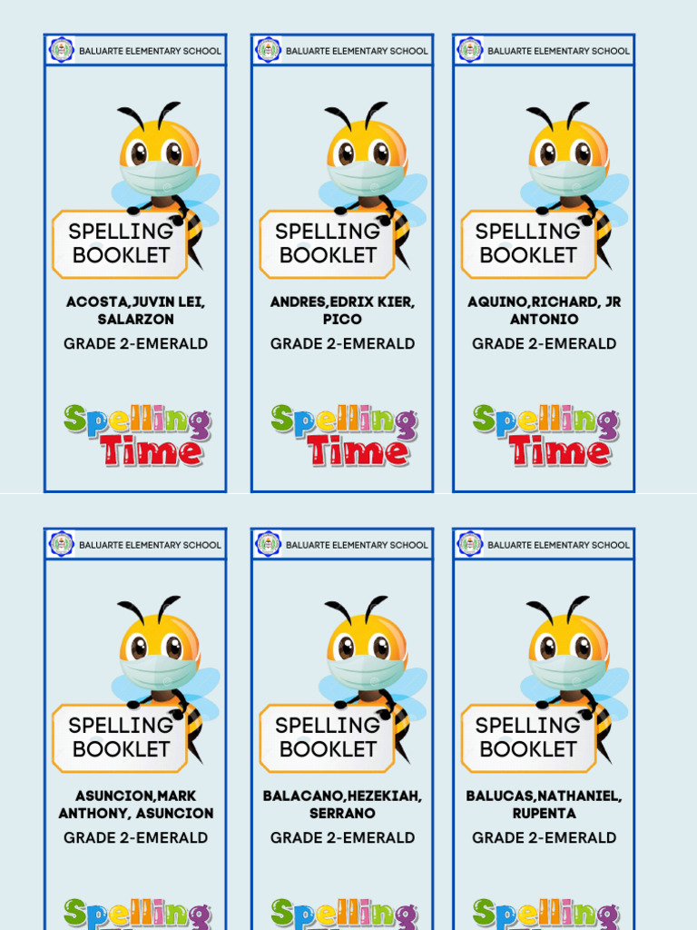 DIY Spelling Booklet | PDF