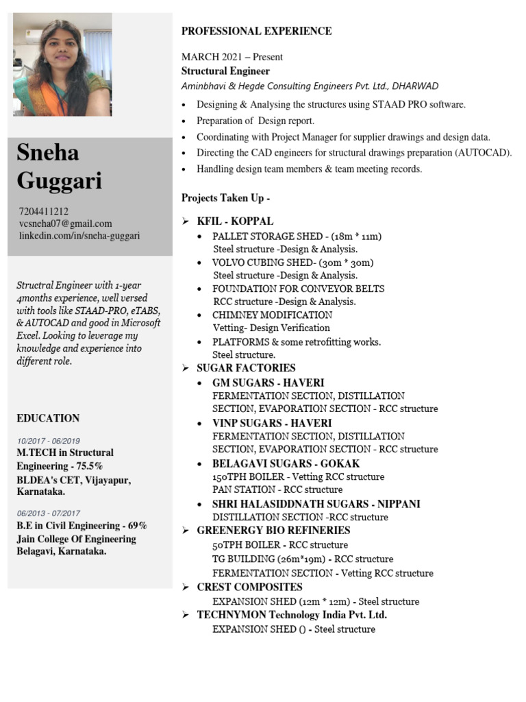 Cv-Sneha Guggari | PDF