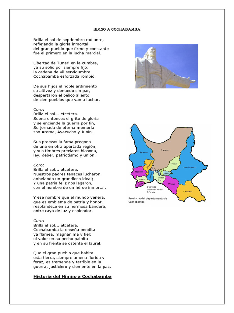 Himno a Cochabamba | PDF