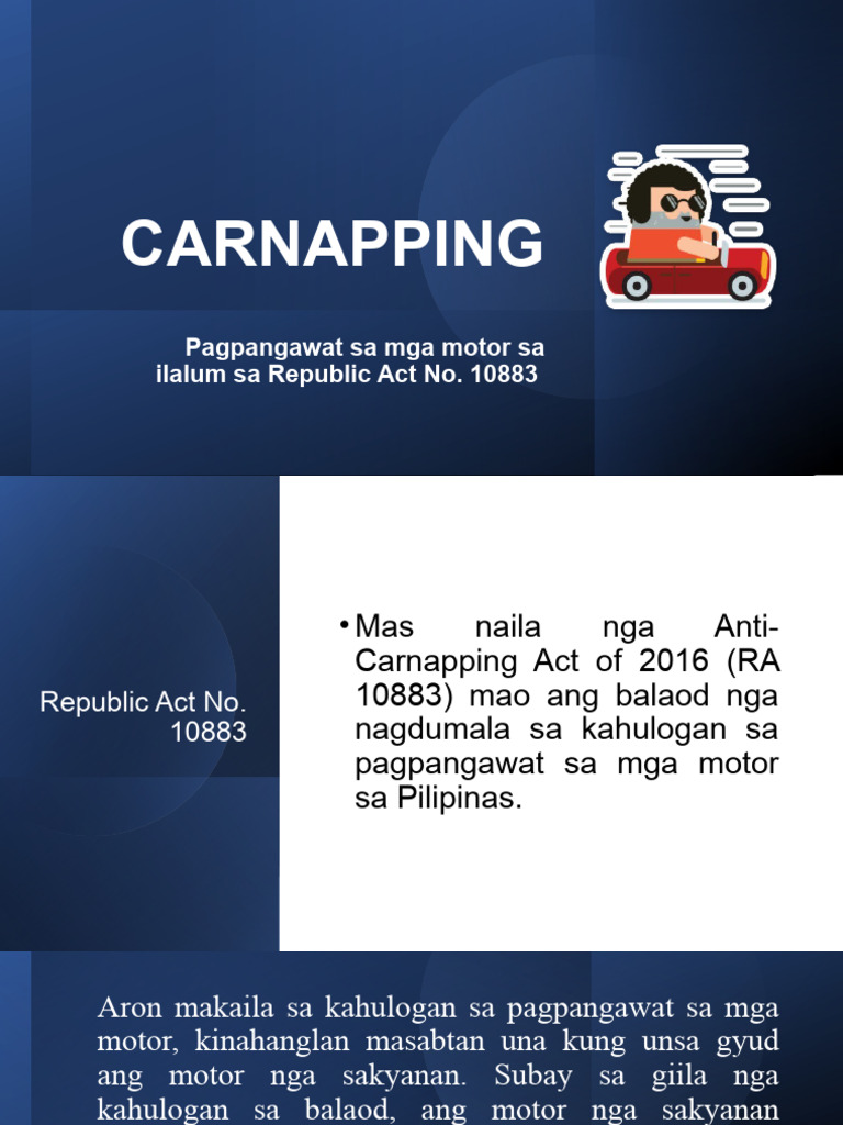 Carnapping Module | PDF