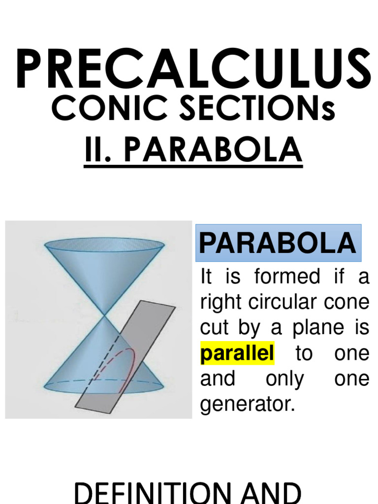 Precalculus Parabola | PDF