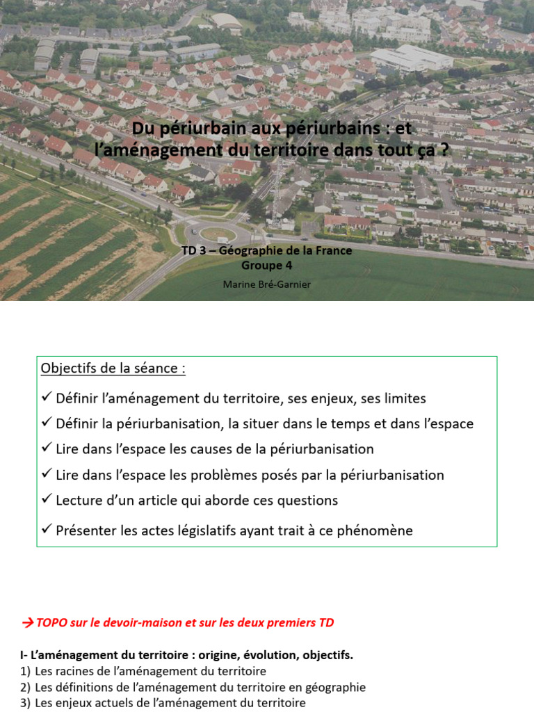 TD3 - Périurbain | PDF