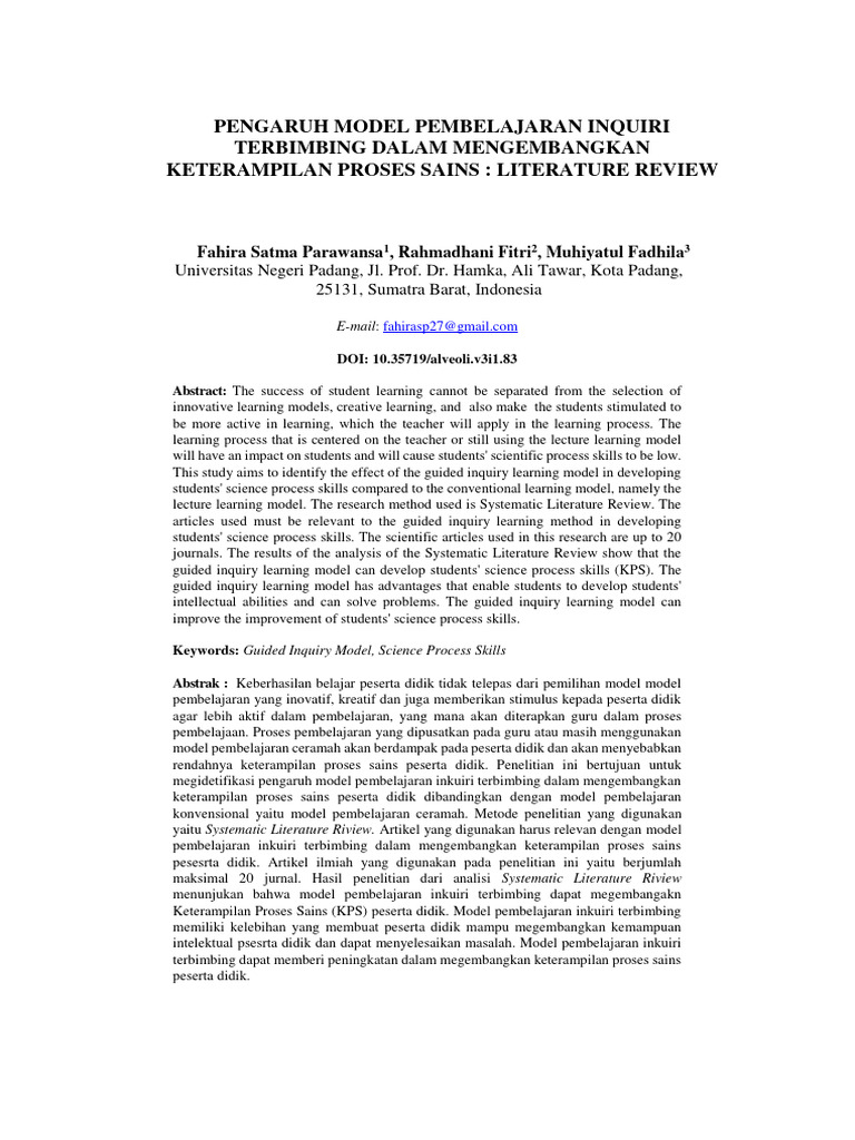 sinta 5 studi literatur kti | PDF