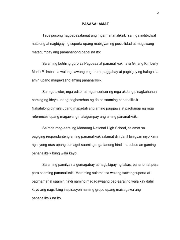 Pagbasa Chapter 1 | PDF