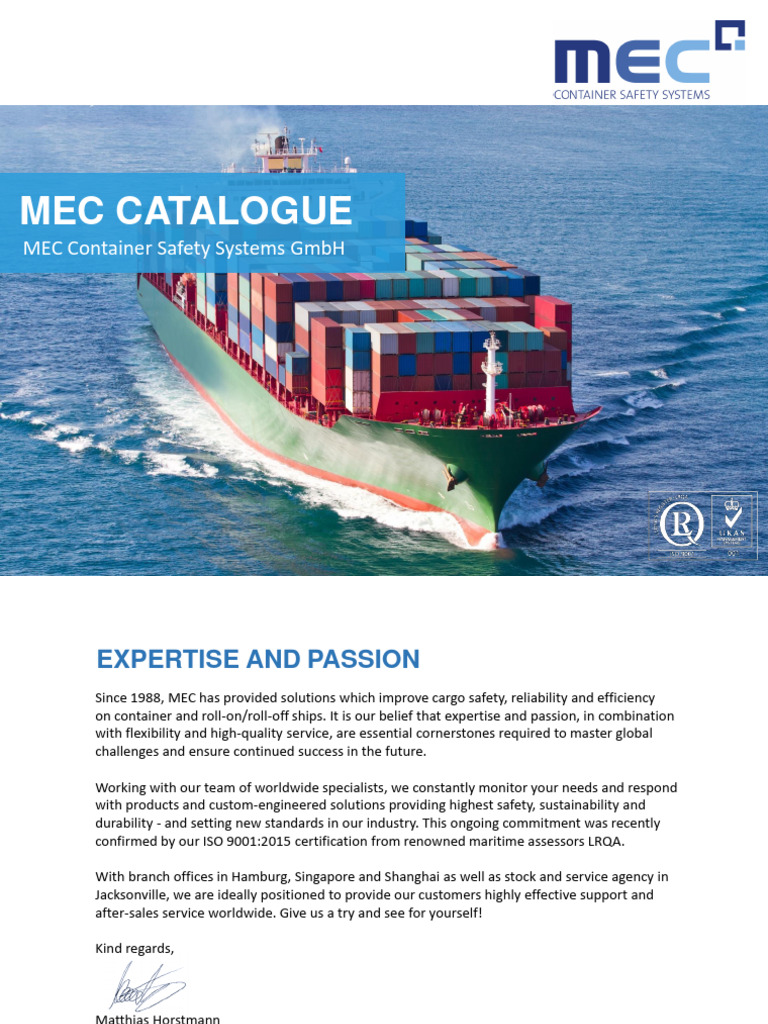 MEC - Catalogue (Cell Container) | PDF