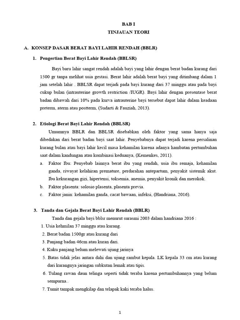 BBLR Askep | PDF