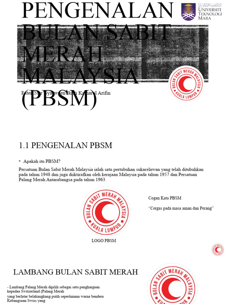 Pengenalan Bulan Sabit Merah Malaysia (PBSM) | PDF
