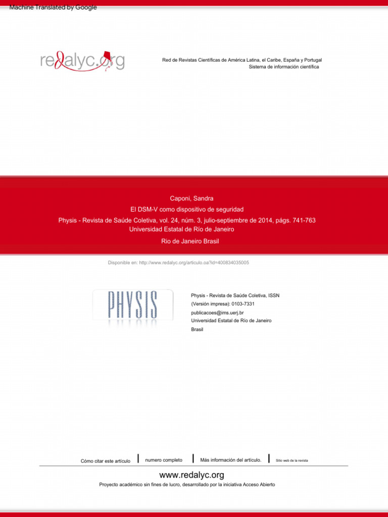 O DSM V Dispositivo De Seguranca PDF Manual Diagn stico Y