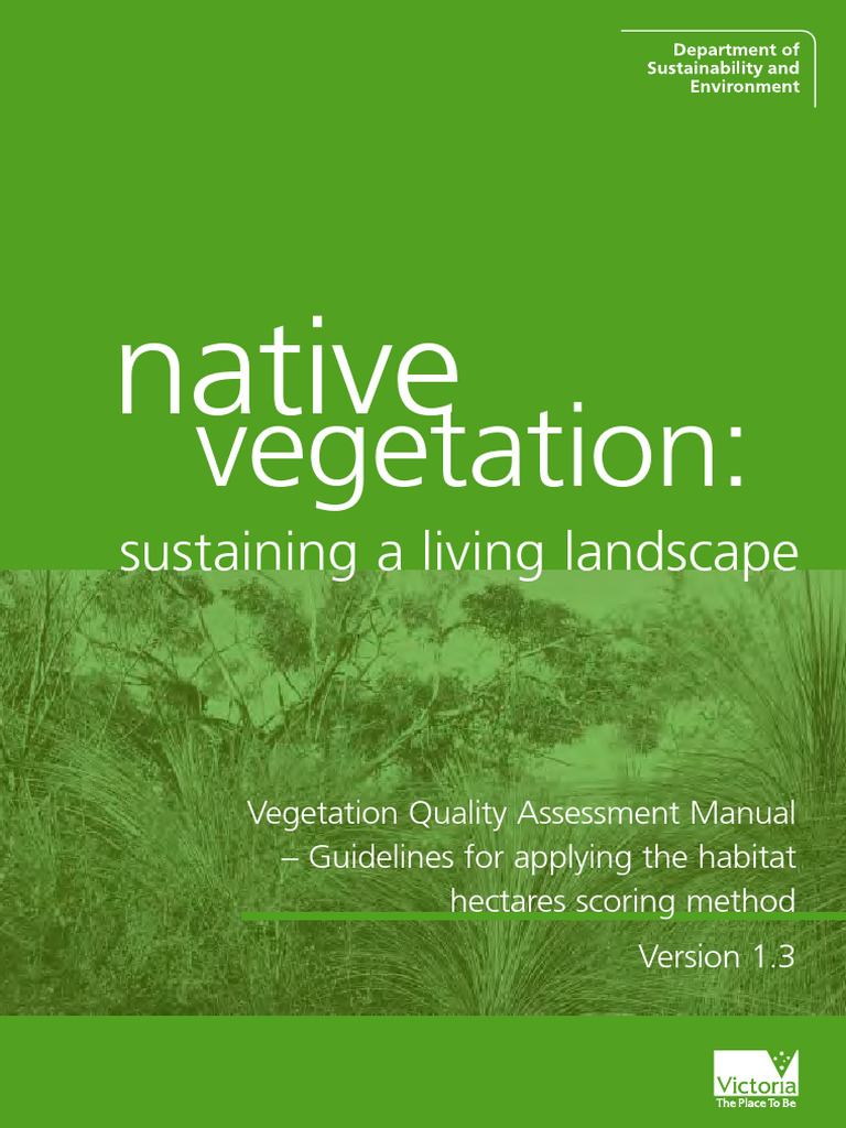 Vegetation Quality Assessment Manual Version 1.3 | PDF