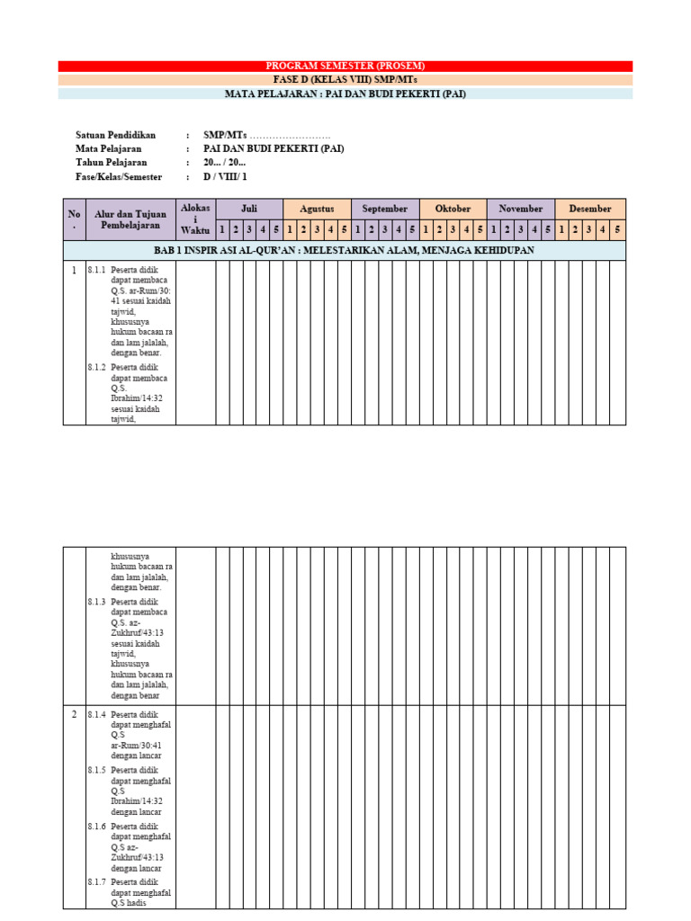Prosem Fase D - PAI | PDF