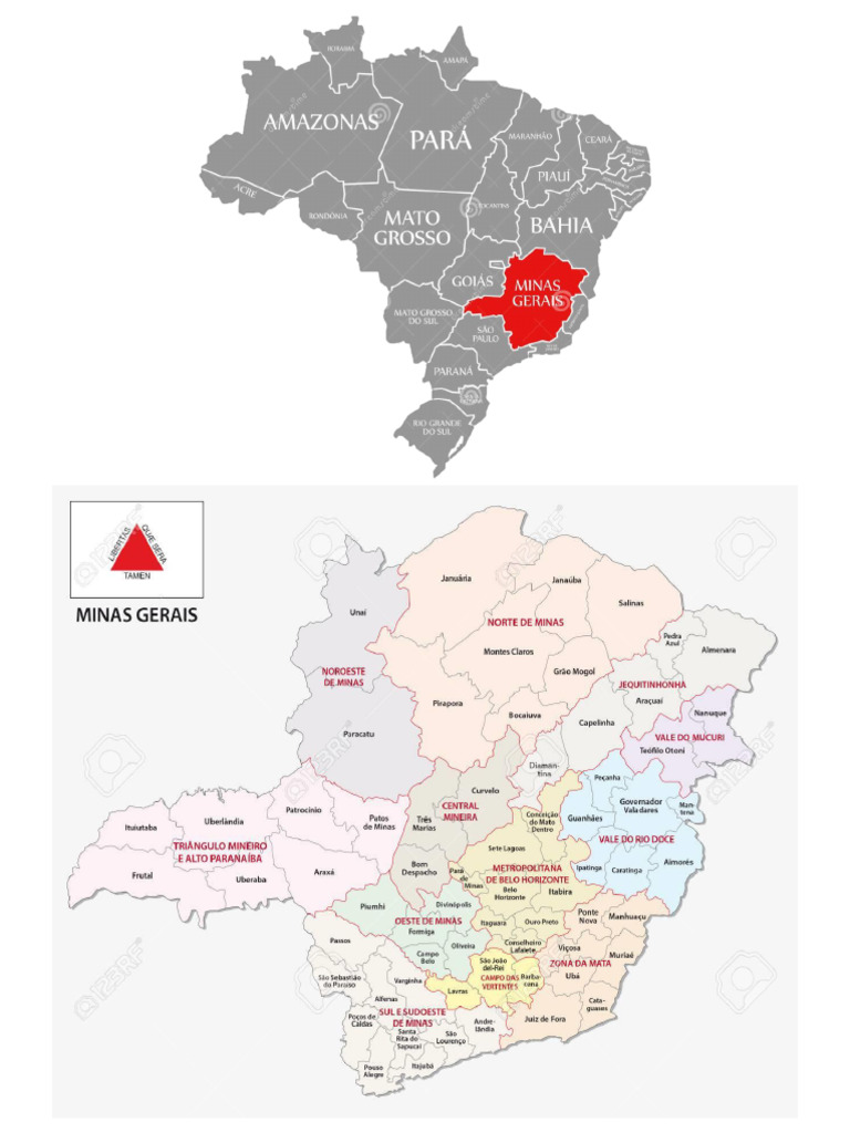 Mapa Mina Gerais | PDF