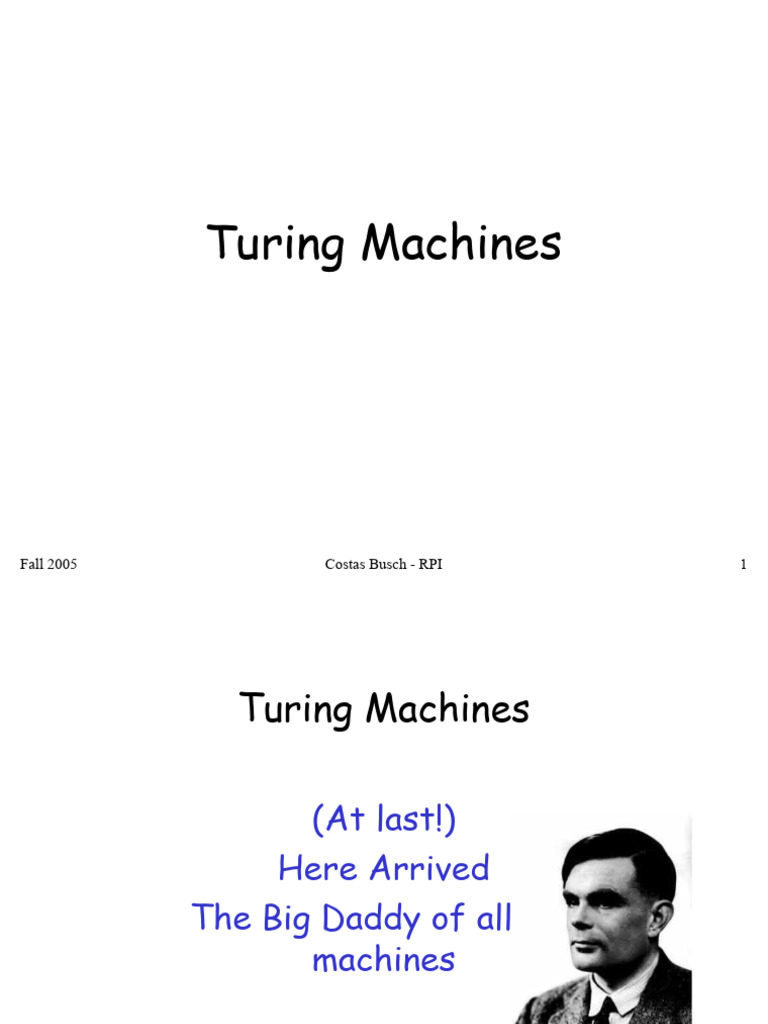 2018 My Turing Slides Part1 | PDF