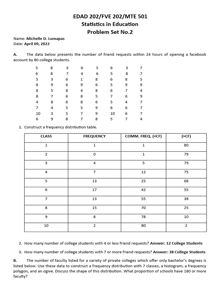 Problem Set No. 2 | PDF