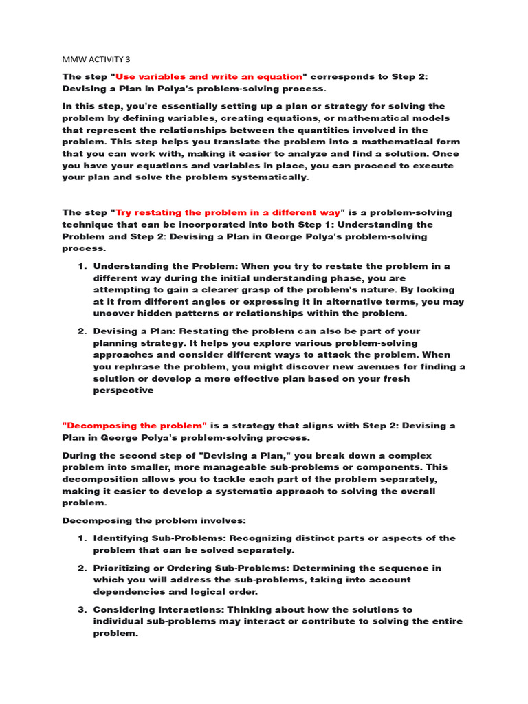 MMW Activity 4 Guide | PDF