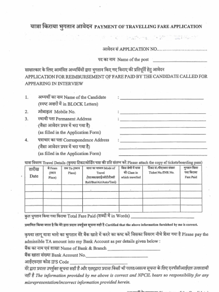 TA_Form_for_SC-ST | PDF