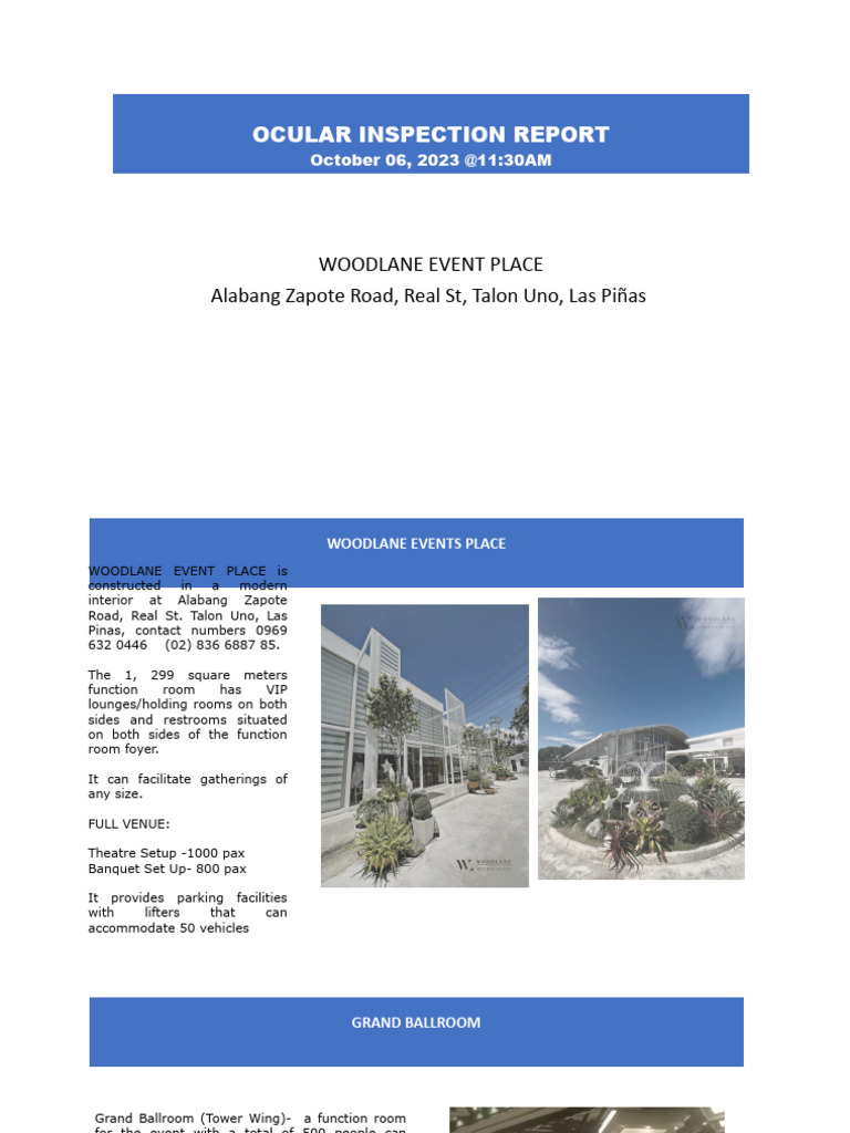 Ocular_Woodlane Events Place | PDF