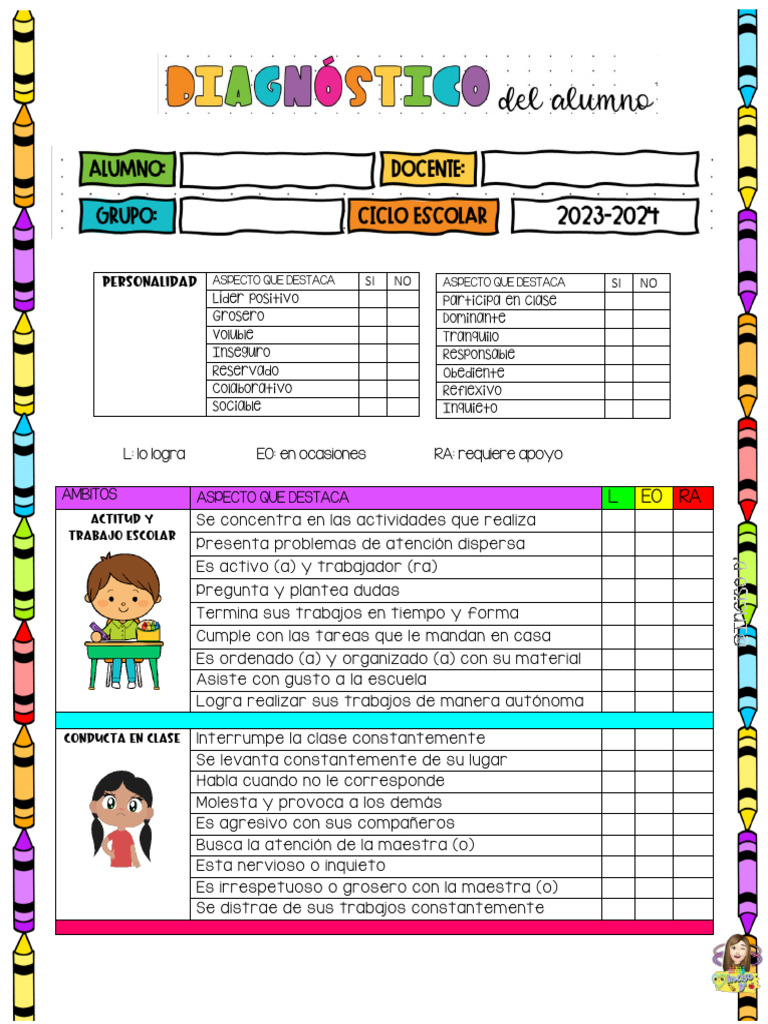 Diagnostico Individual Formato | PDF