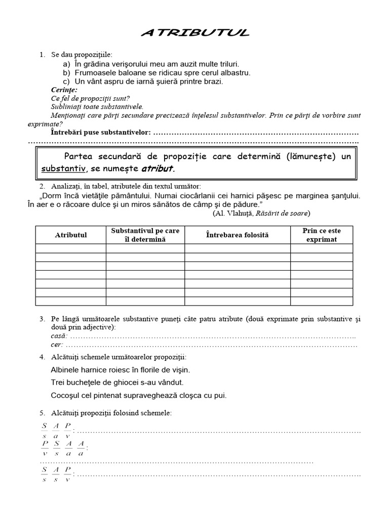 ATRIBUTUL | PDF