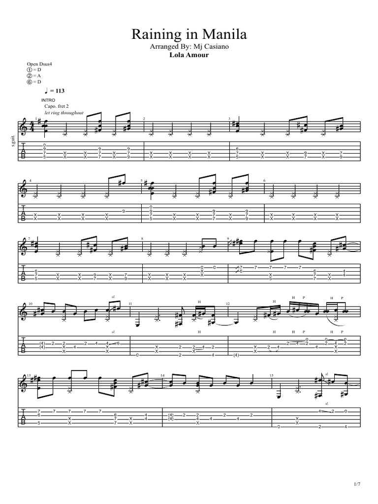 Raining in Manila | PDF