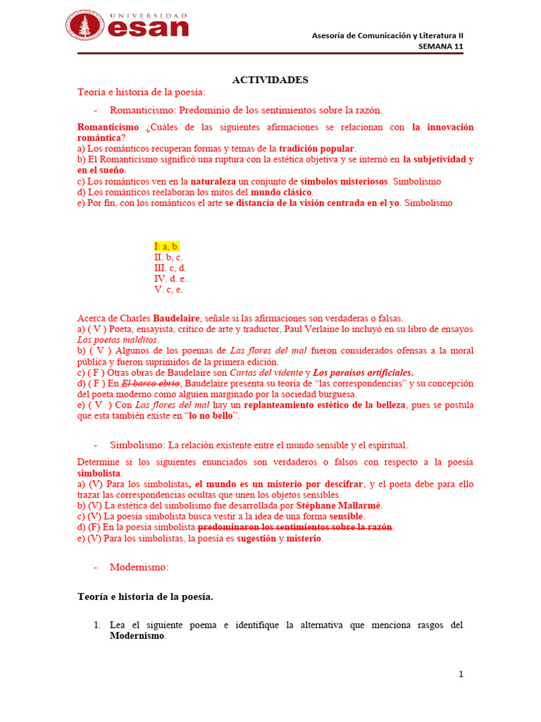 SOLUCIONARIO - Ficha 12 - Asesoría de CL2 y LL2 | PDF
