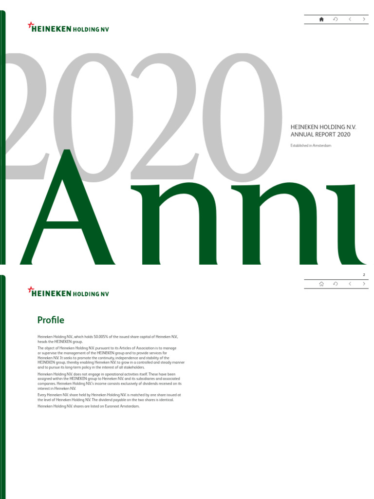 Heineken Holding N.V. Annual Report 2020 | PDF