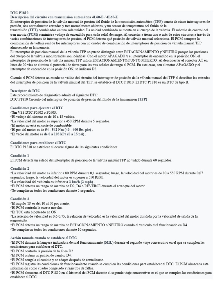 Codigo P1810 - 082023 | PDF