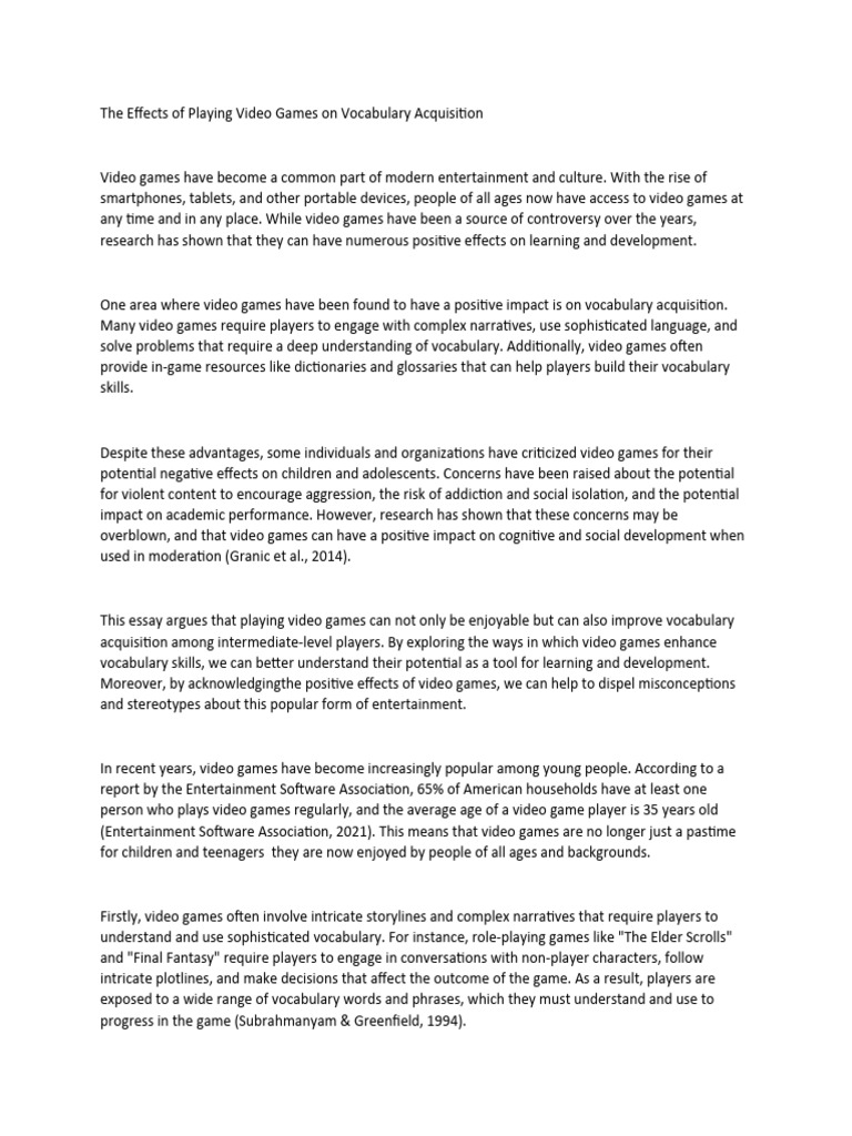 Gamers' Vocabulary Boost | PDF | Video Games | Vocabulary