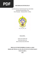 Makalah Metodologi Penelitian | PDF | Karier & Perkembangan | Sains & Matematika