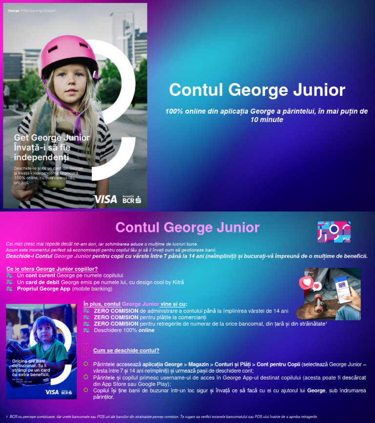 Prezentare Comerciala Noul Cont George Junior | PDF