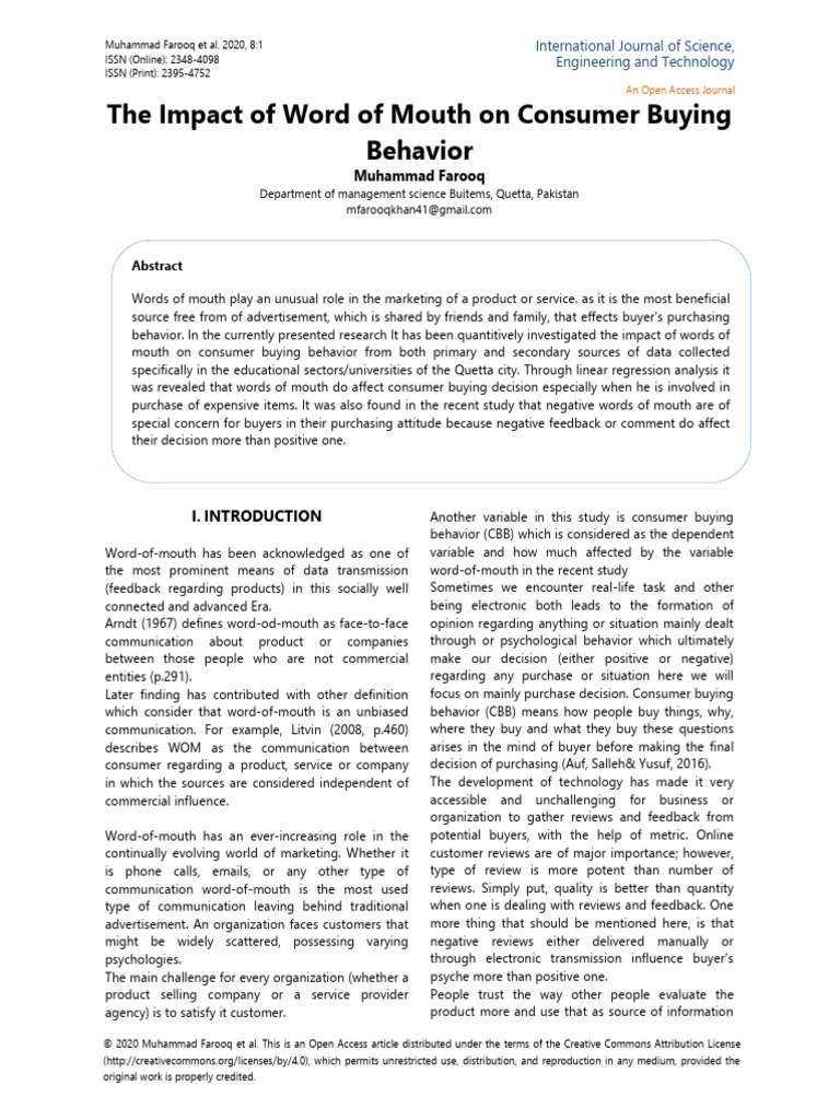 IJSET V8 Issue1 178 | PDF | Business