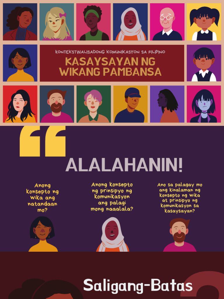 Kasaysayan NG Wikang Pambansa | PDF