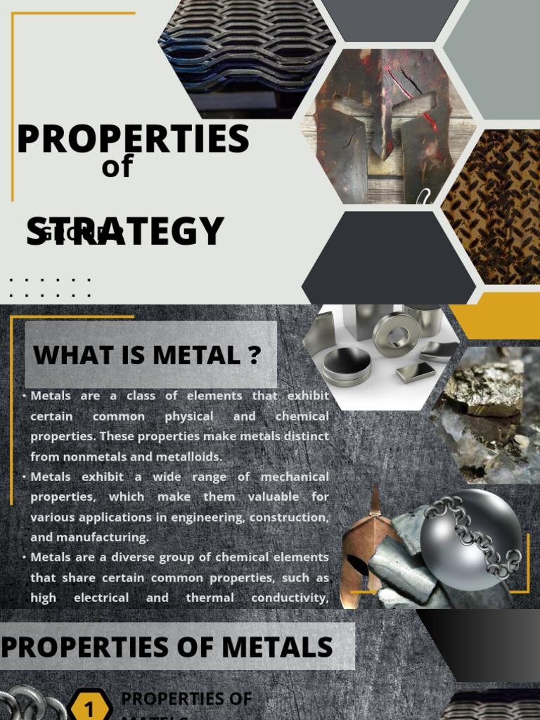 Properties and Types of Metals | PDF