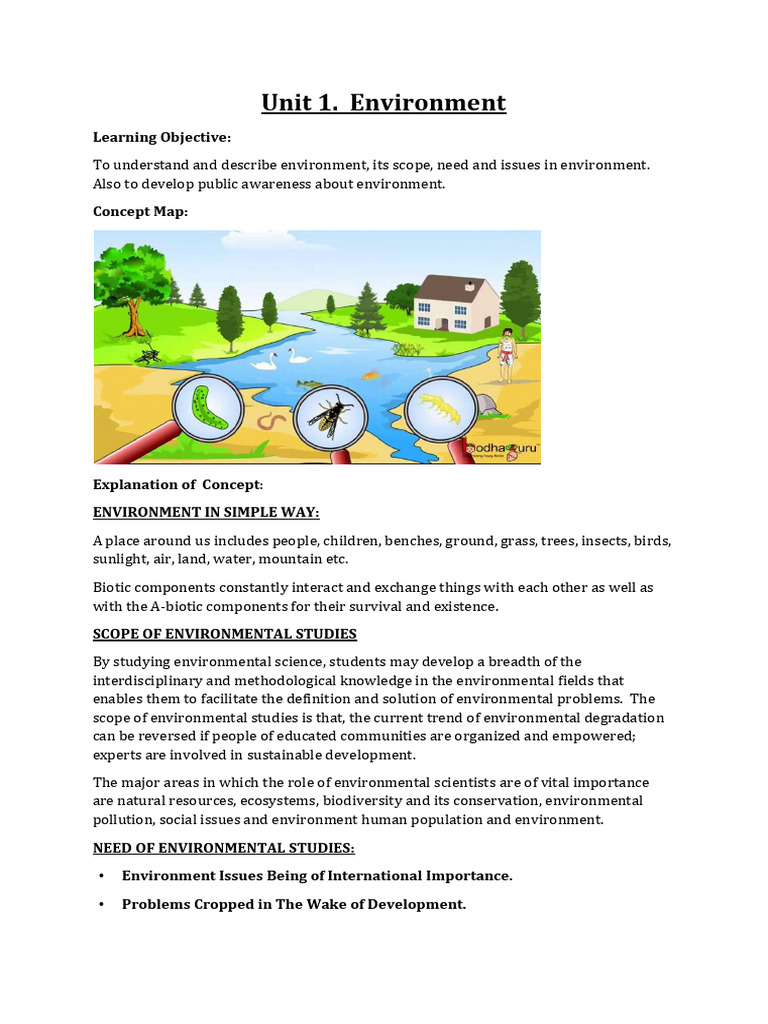 Unit 1 - EST | PDF | Natural Environment | Atmosphere Of Earth