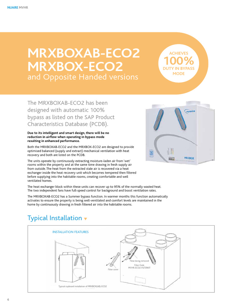 MRXBOX ECO2 Information | PDF | Ventilation (Architecture) | Mechanical ...