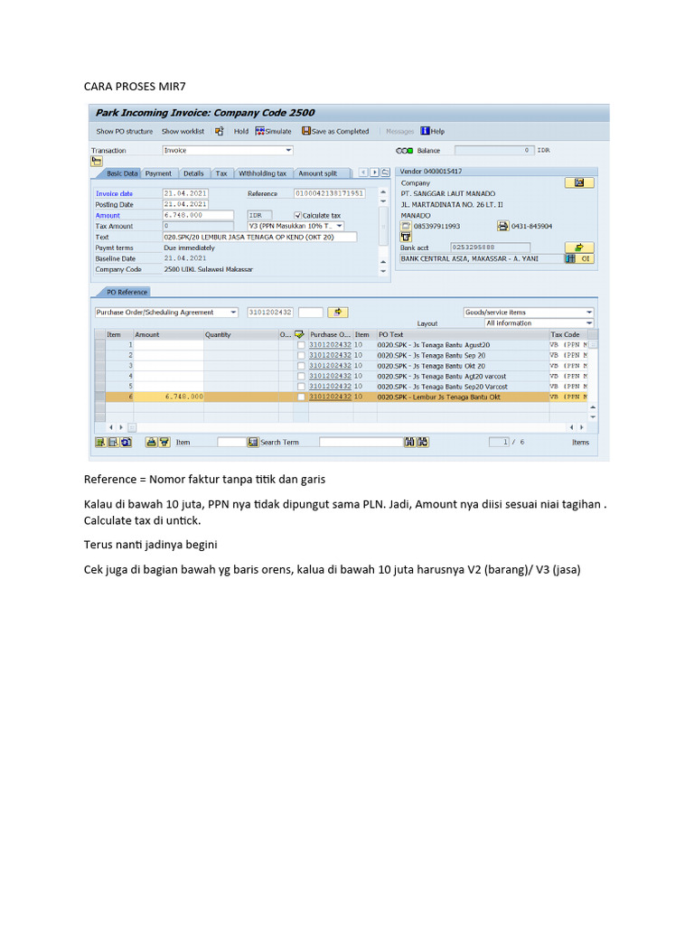CARA PROSES MIR7 | PDF