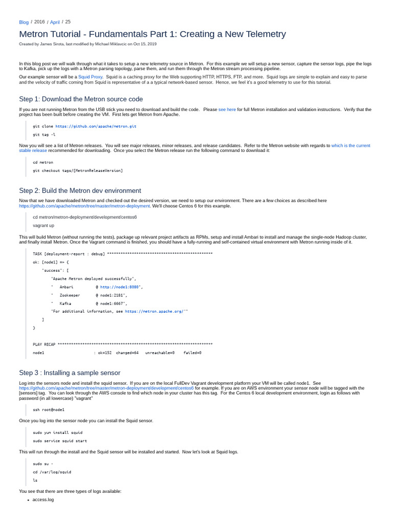 Metron Tutorial - Fundamentals Part 1_ Creating a New Telemetry ...