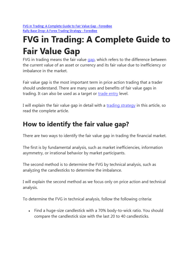 FVG Trading | PDF