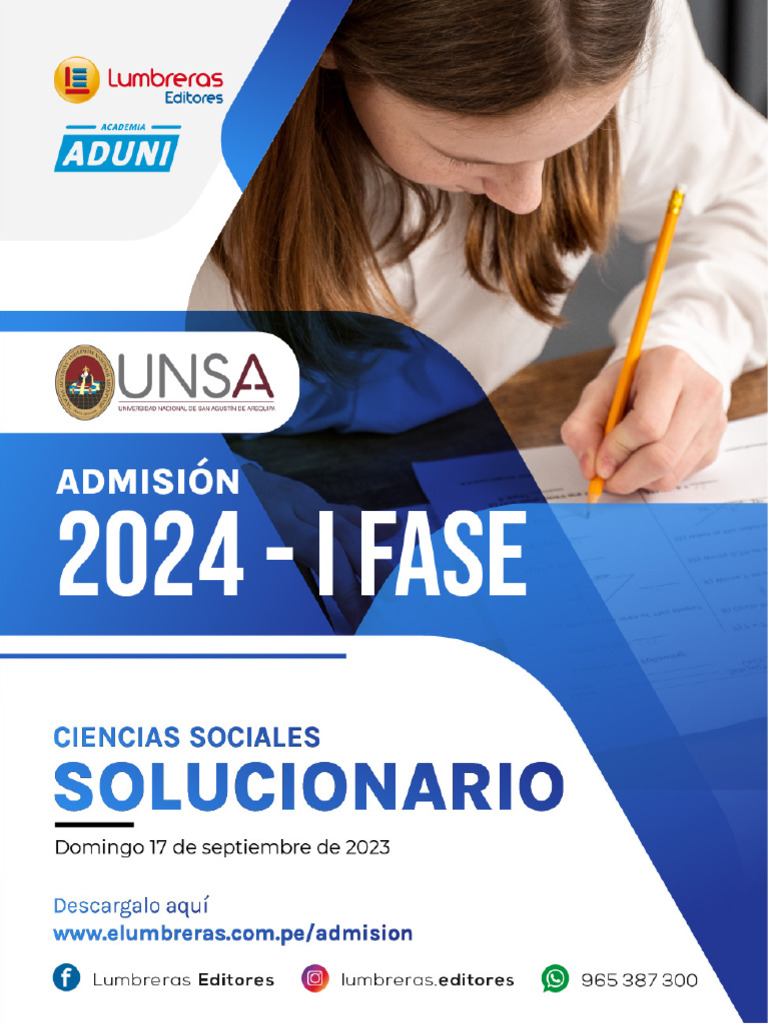 SOL - Adm - UNSA - I - Fase-2024 (SOC) | PDF | Cáncer | Metástasis
