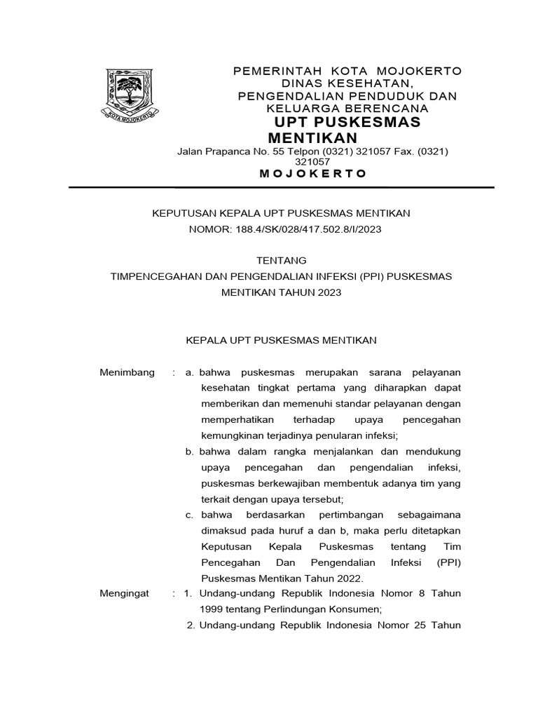 6.revisi SK Tim Ppi 23 | PDF