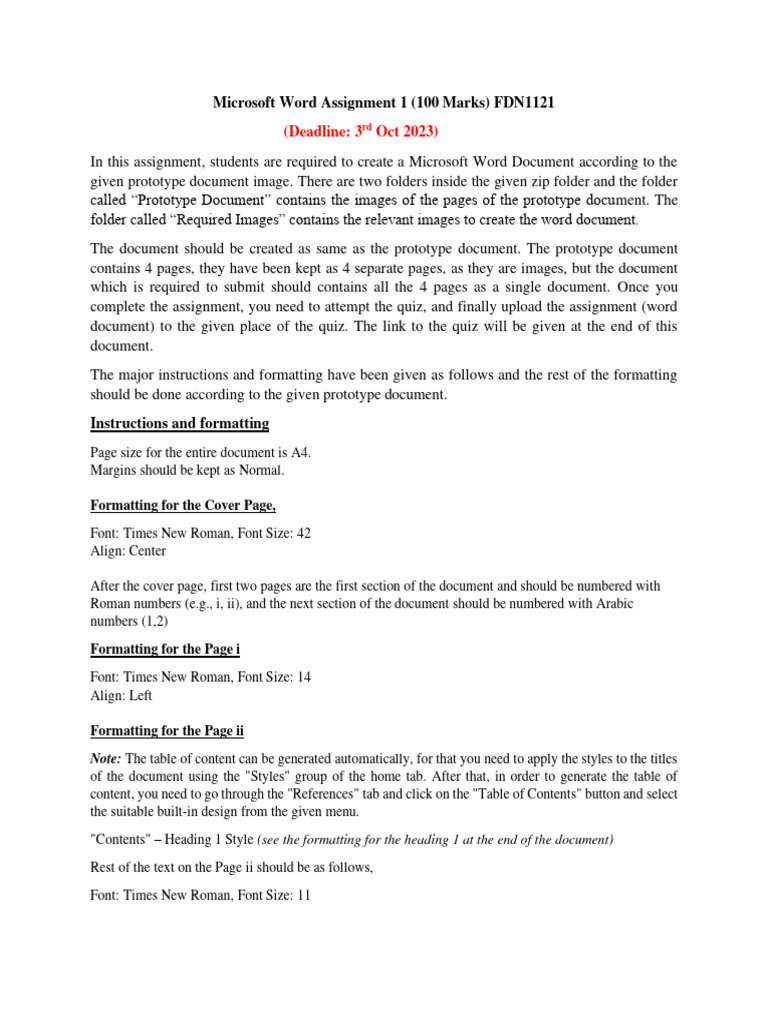 Microsoft Word Assignment 01 - 230926 - 164620 | PDF