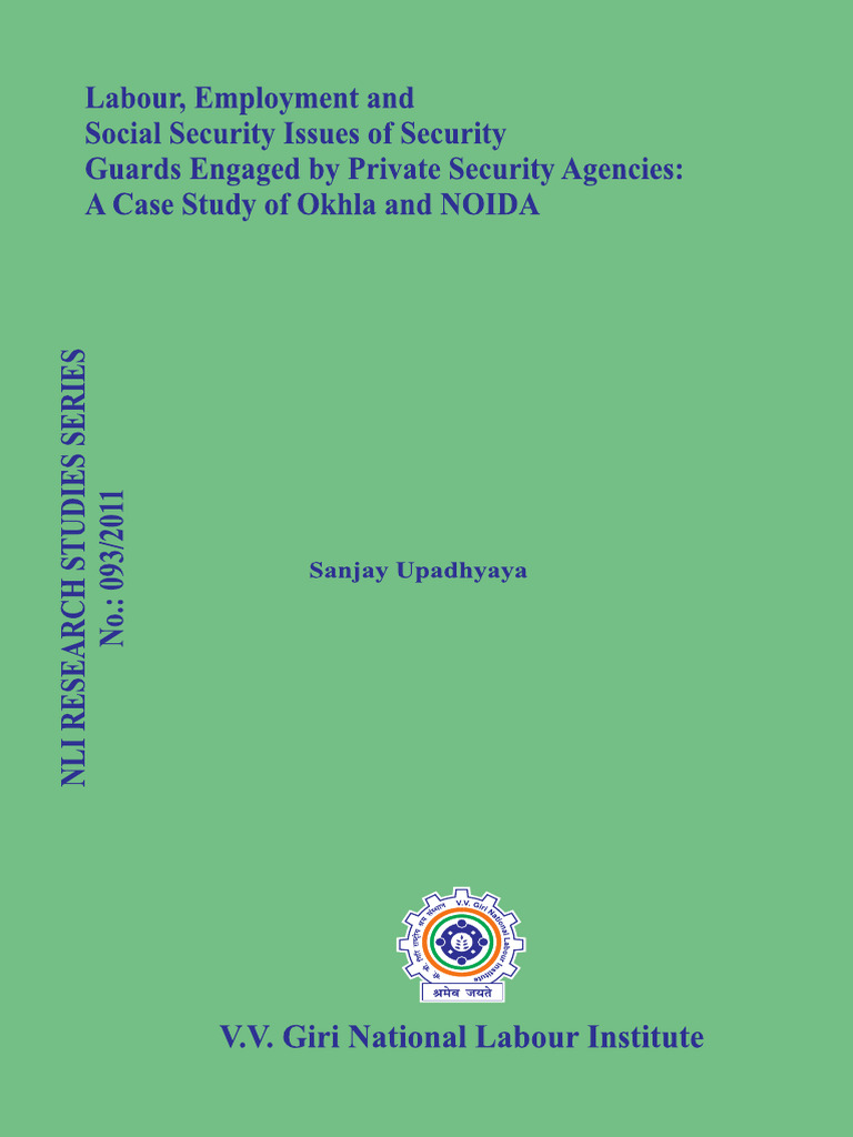 2011-093-Labour, Employment and Social Security of Security Guards | PDF