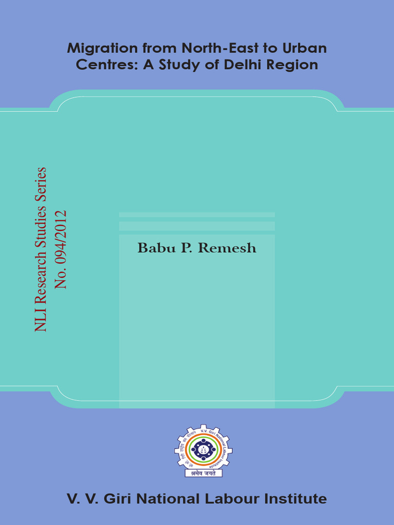 2012-094-Migration From North-East To Urban | PDF