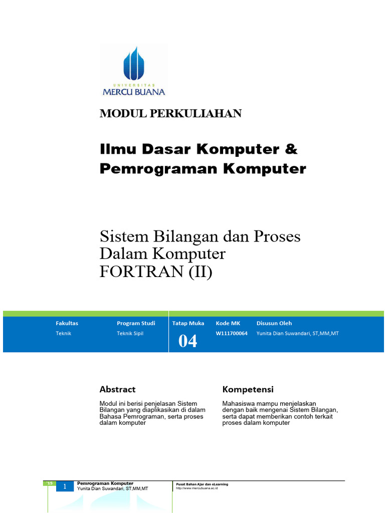 Modul 4_pemrograman Komputer | PDF