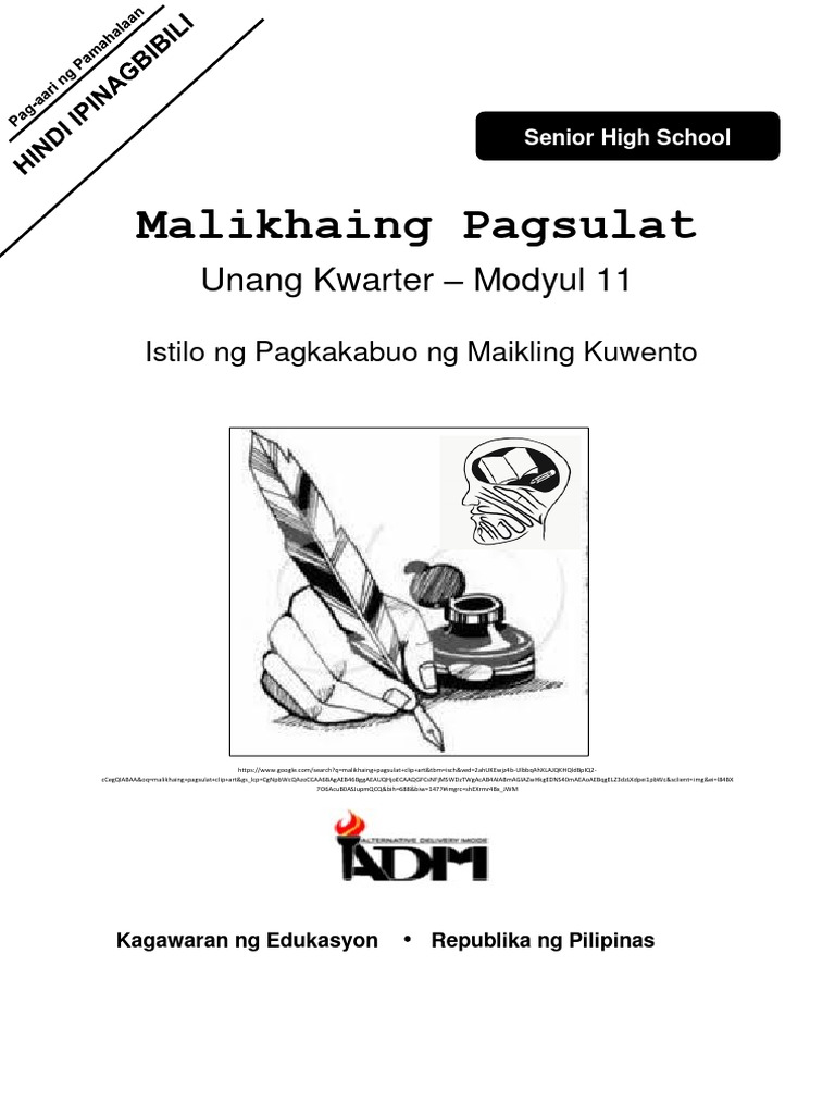 Malikhaing Pagsulat12 - q1 - Mod11 | PDF