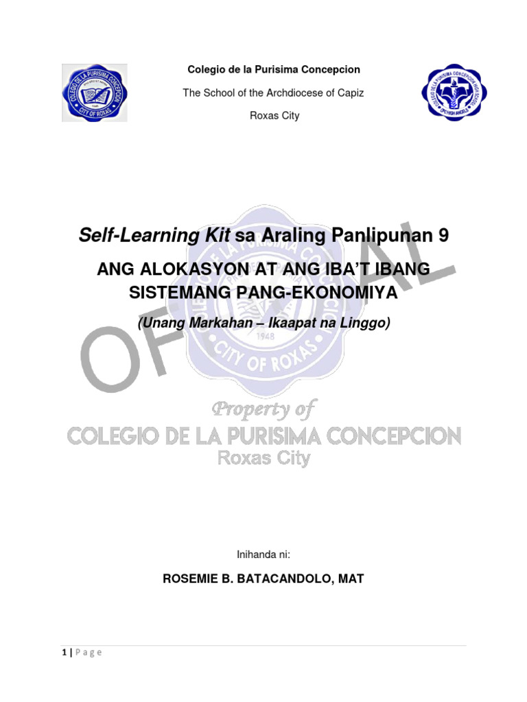 AP9 Q1W4 AllSec | PDF