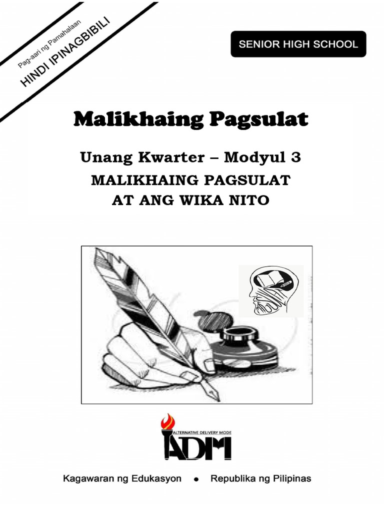 Malikhaing Pagsulat12 q1 Mod3 | PDF