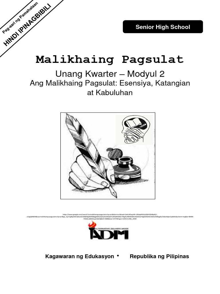 Malikhaing Pagsulat12 q1 Mod2 | PDF