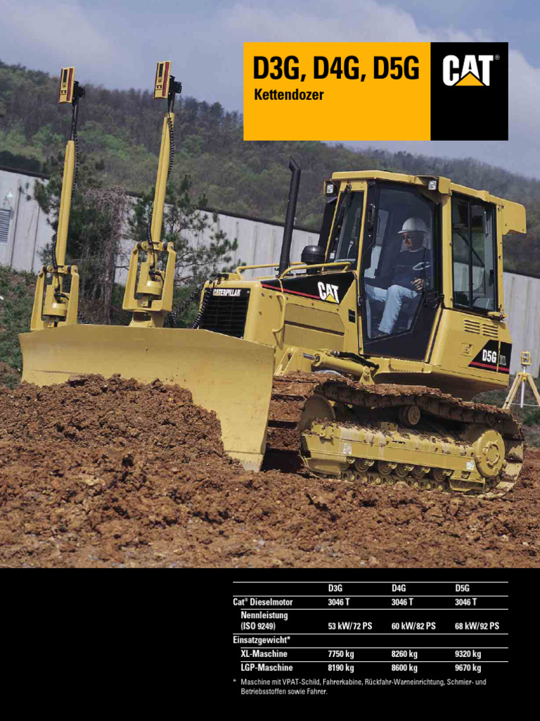 Caterpillar D3G-D4G-D5G 1-2003 Bulldozer | PDF