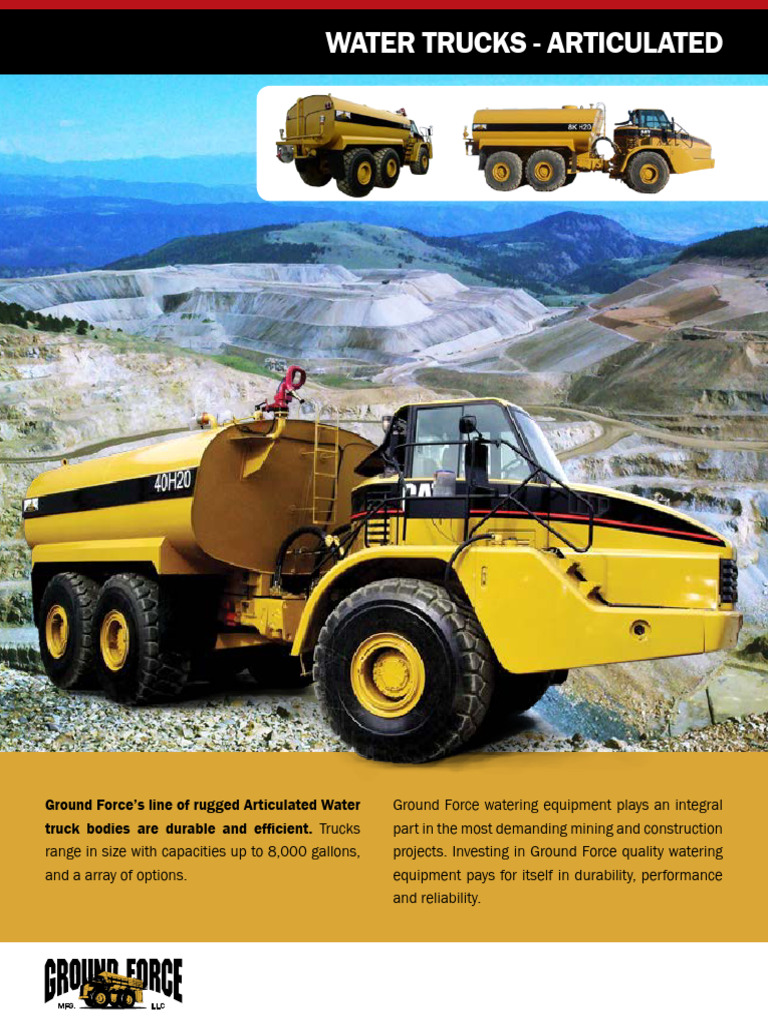 Ground Force-Water-Trucks-Articulated. | PDF