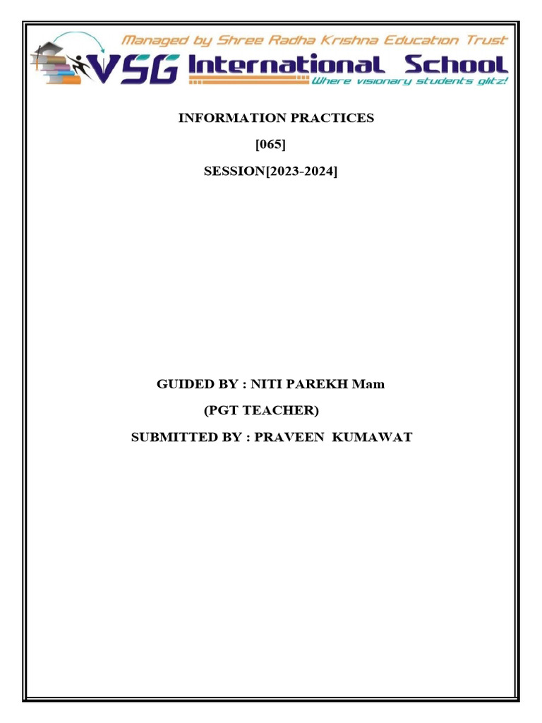 Ip Practical File | PDF